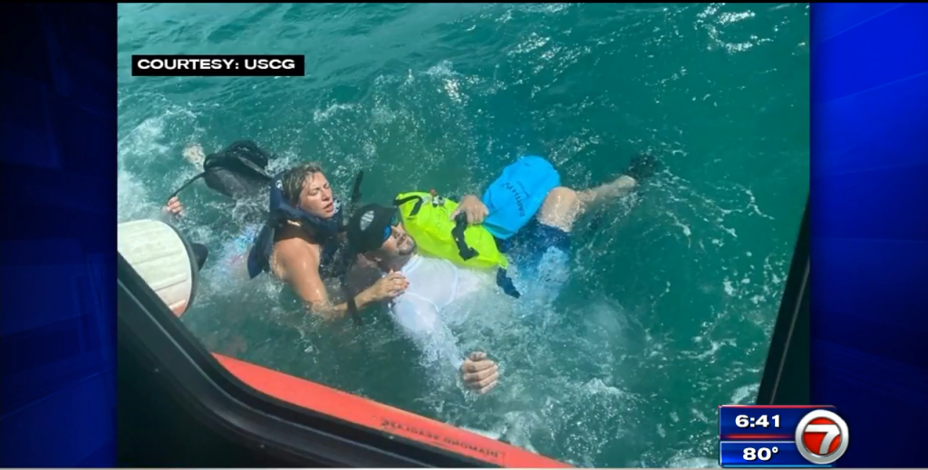 Uscg Rescues Five Boaters From Sinking Vessel Near Florida Keys Wsvn