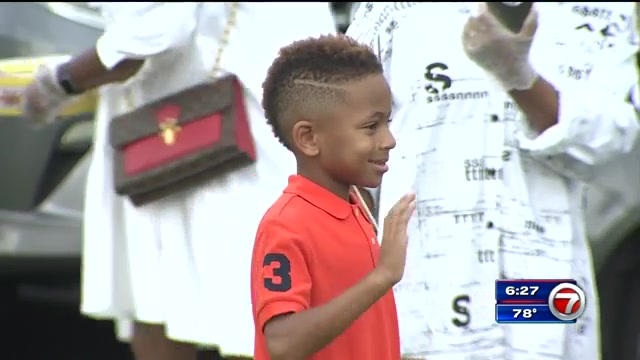 Son of 7Sports’ Donovan Campbell surprised with 7/11 birthday caravan ...