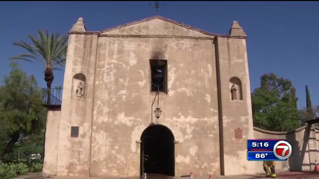 Fire destroys much of 249-year-old church in California – WSVN 7News ...