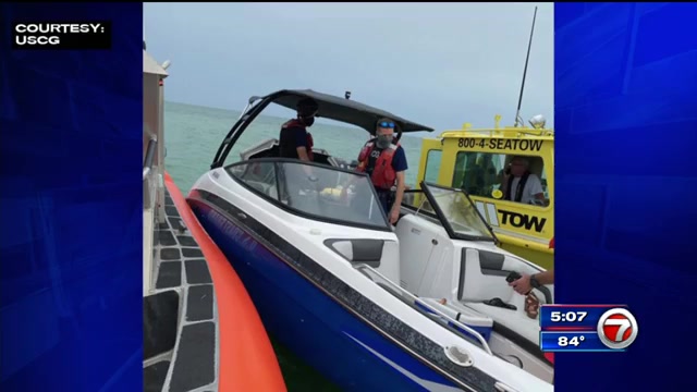 Coast Guard Rescues 5 Off Key Biscayne After Boat Takes On Water Wsvn