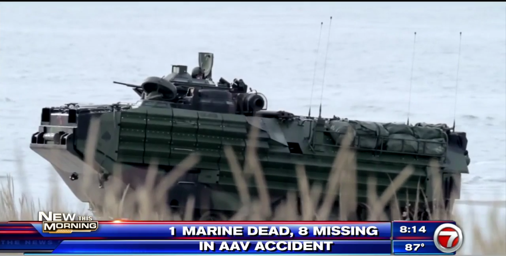 1 Marine dead, 2 injured, 8 missing after vehicle accident – WSVN 7News ...