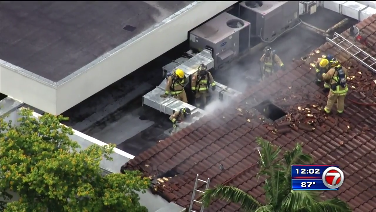 Firefighters Extinguish Flames At Leon Medical Centers Location In