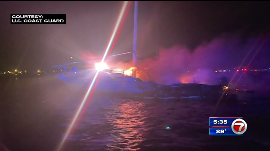 Good Samaritan saves boater from Key West boat fire – WSVN 7News ...