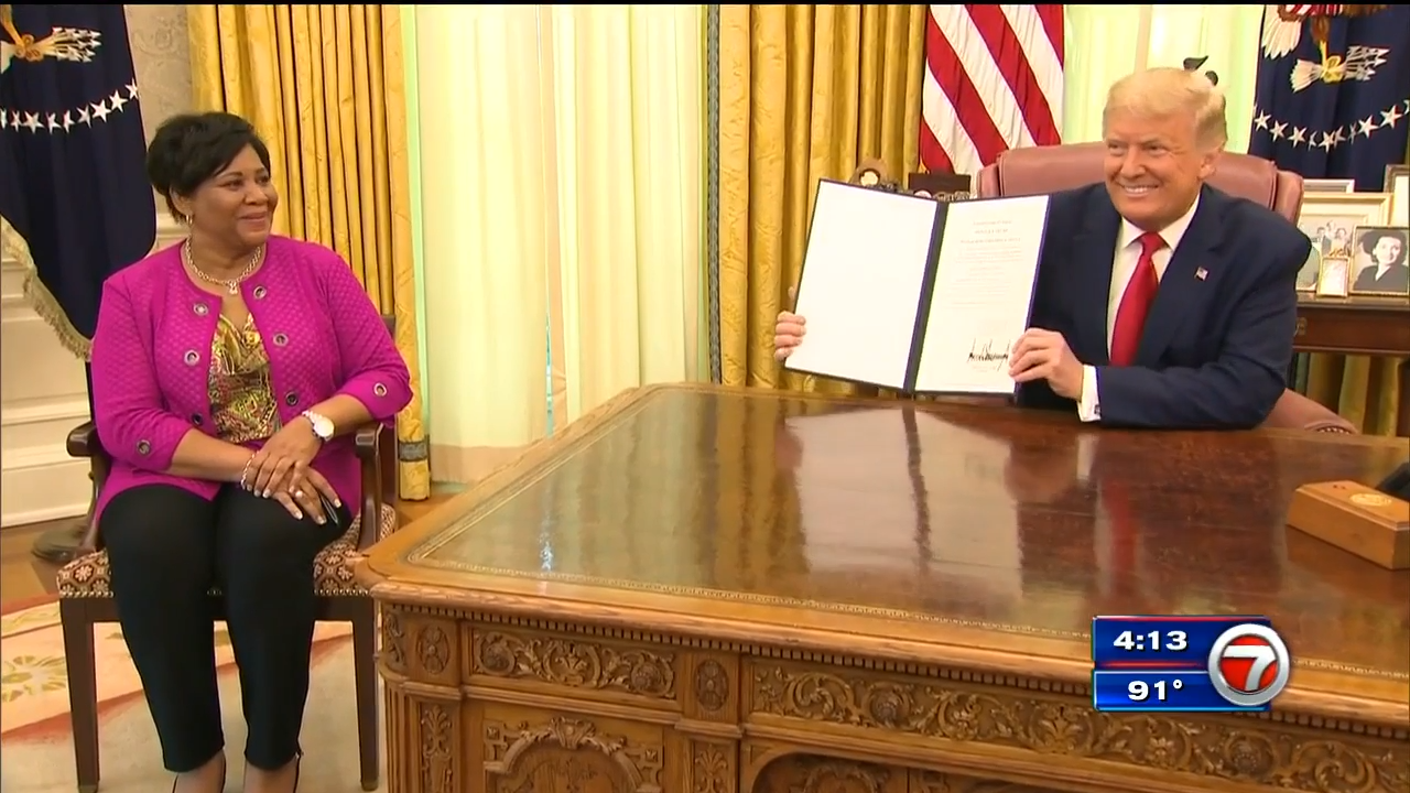 Trump pardons Alice Johnson, who praised him in RNC speech - WSVN 7News ...