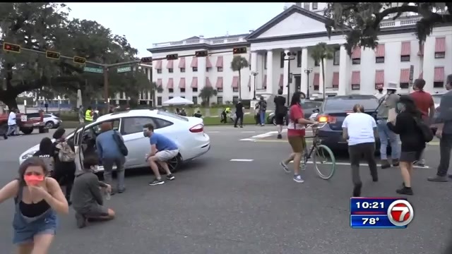 Police: Man brandished gun at Tallahassee protest in self-defense ...