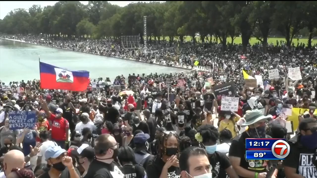 At D.C. march, families decry ‘two systems of justice’ - WSVN 7News ...
