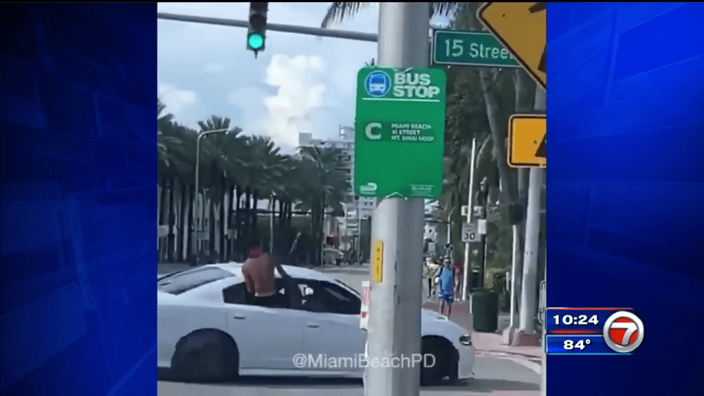 Driver Faces Reckless Driving Charge After Doing Donuts In Miami Beach