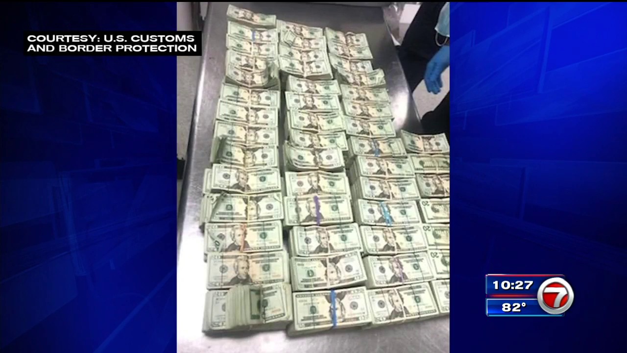 Customs agents seize almost $500K in cash at MIA - WSVN 7News | Miami ...