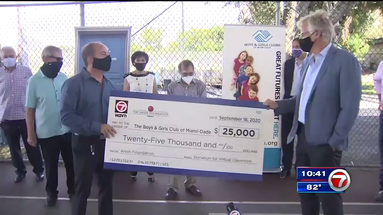 Channel 7 CEO Andy Ansin presents $25K to Boys and Girls Clubs of Miami ...