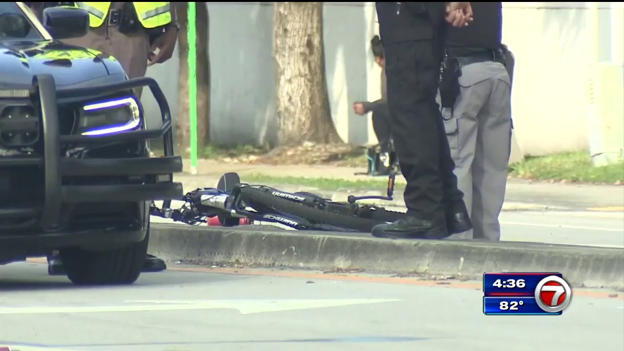 Cyclist dies after colliding with sedan in NE Miami-Dade - WSVN 7News ...