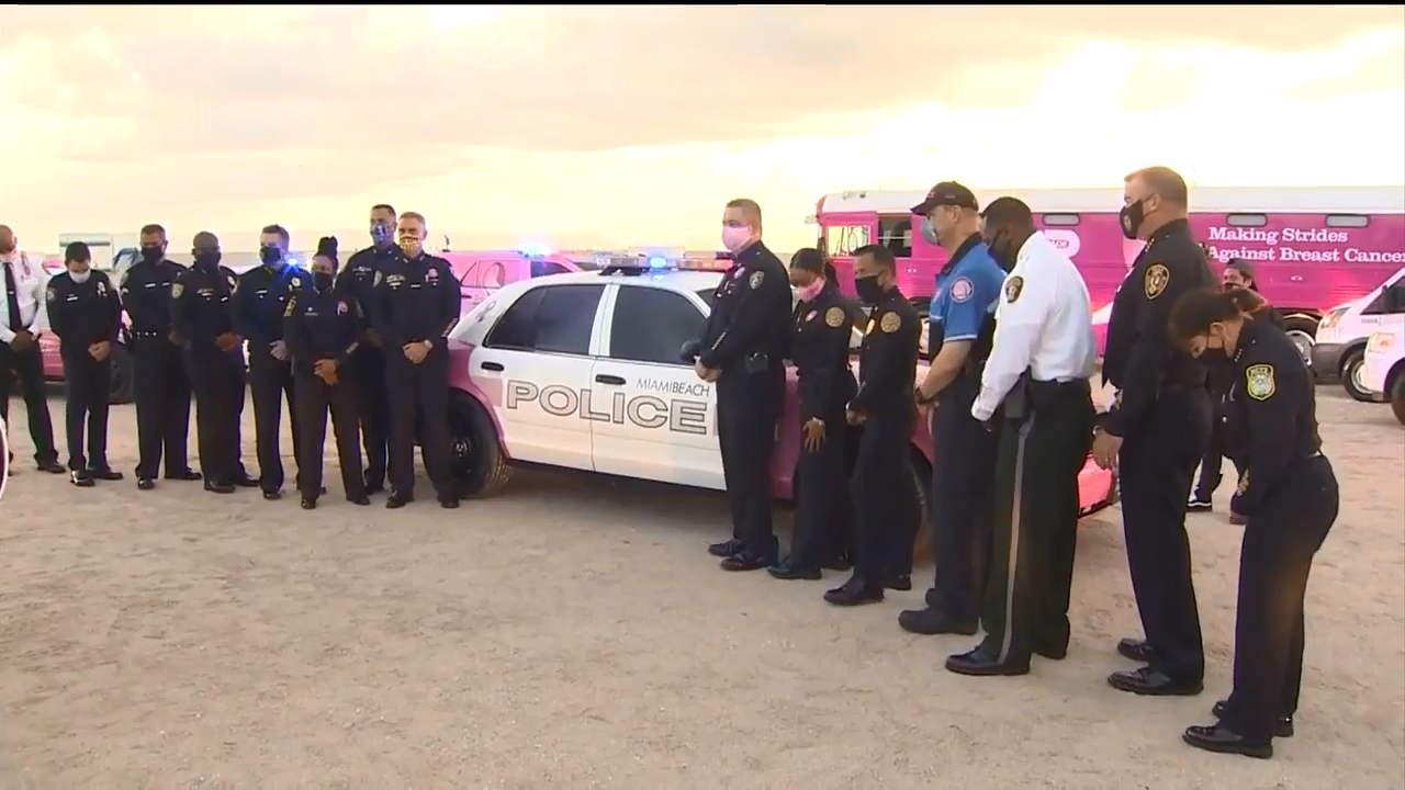 Miami-Dade Police host pink photo shoot in support of Breast Cancer ...