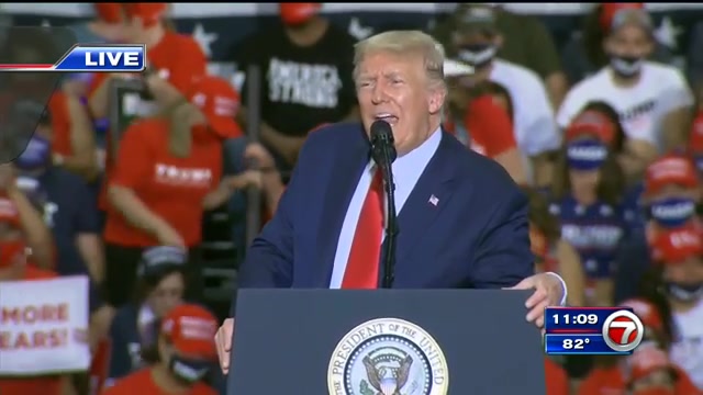 In defiance of Nevada governor, Trump holds indoor rally - WSVN 7News ...