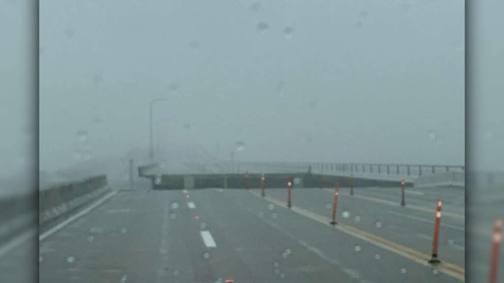 Section of Pensacola’s Three Mile Bridge missing as Hurricane Sally ...