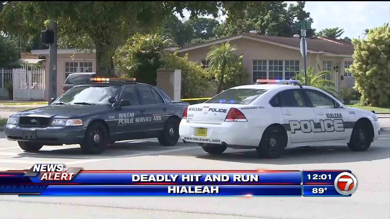Police search for driver who fatally struck elderly man in Hialeah ...