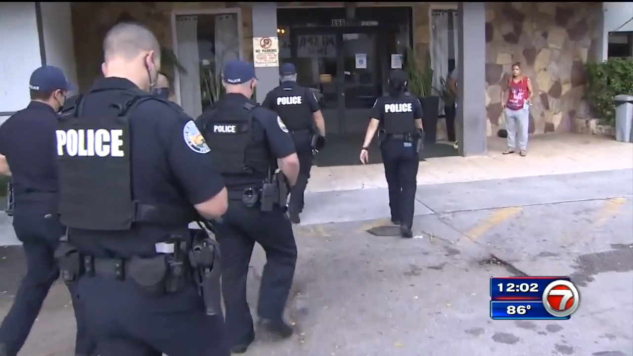 Police raid Miami Springs’ Runway Inn Hotel before shutting it down ...