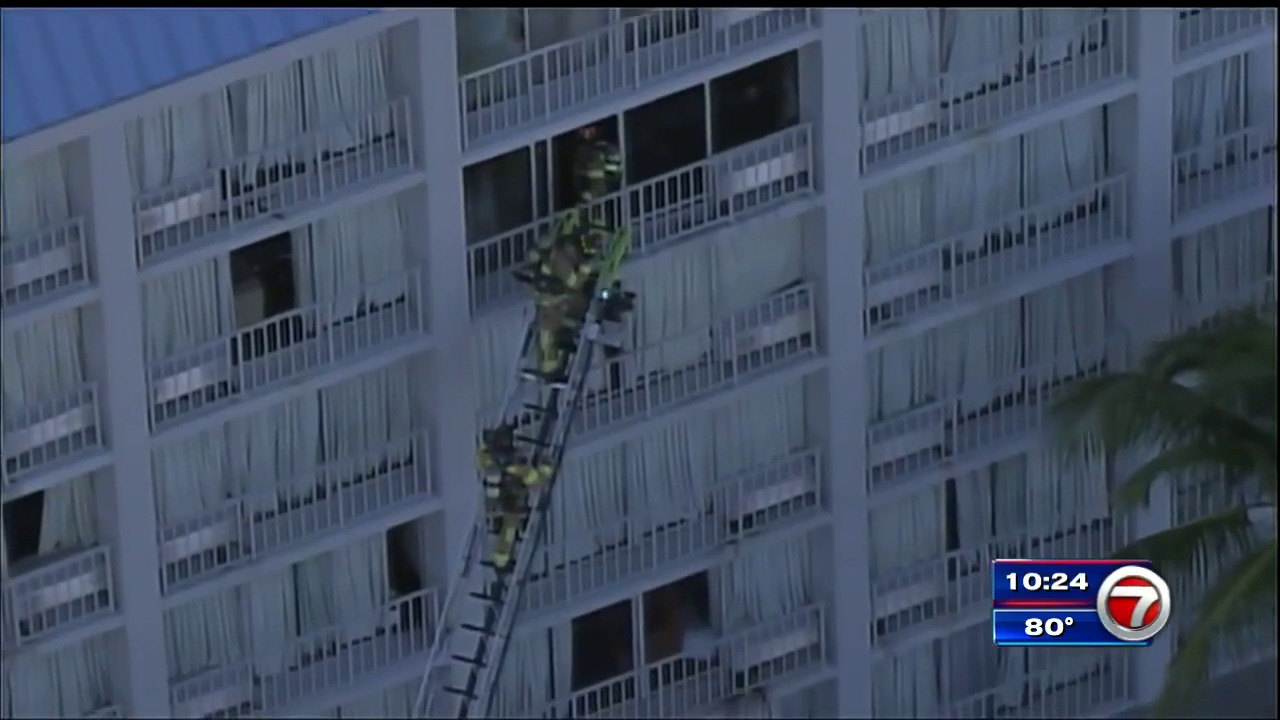 Firefighters investigate hotel fire in North Miami-Dade - WSVN 7News ...