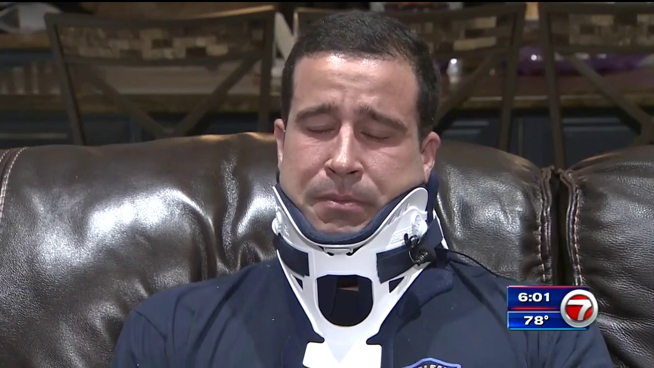 Hialeah firefighter speaks out on surviving fall in vehicle from ...