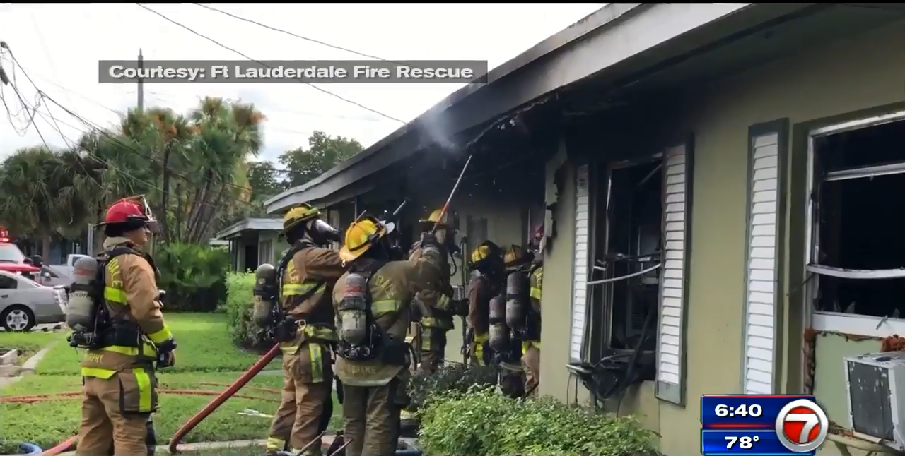 Spilled gasoline sparks fire at Fort Lauderdale quadplex; no injuries ...