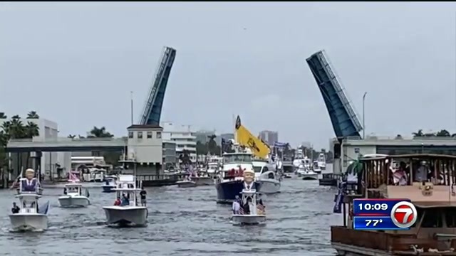 Trump supporters set sail in flotilla from Fort Lauderdale to Boca ...