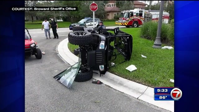 3 teens recovering after Weston golf cart crash caught on video - WSVN ...
