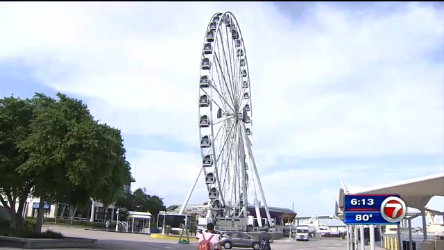 SkyViews Miami Ferris wheel opens at Bayside Marketplace – WSVN 7News ...
