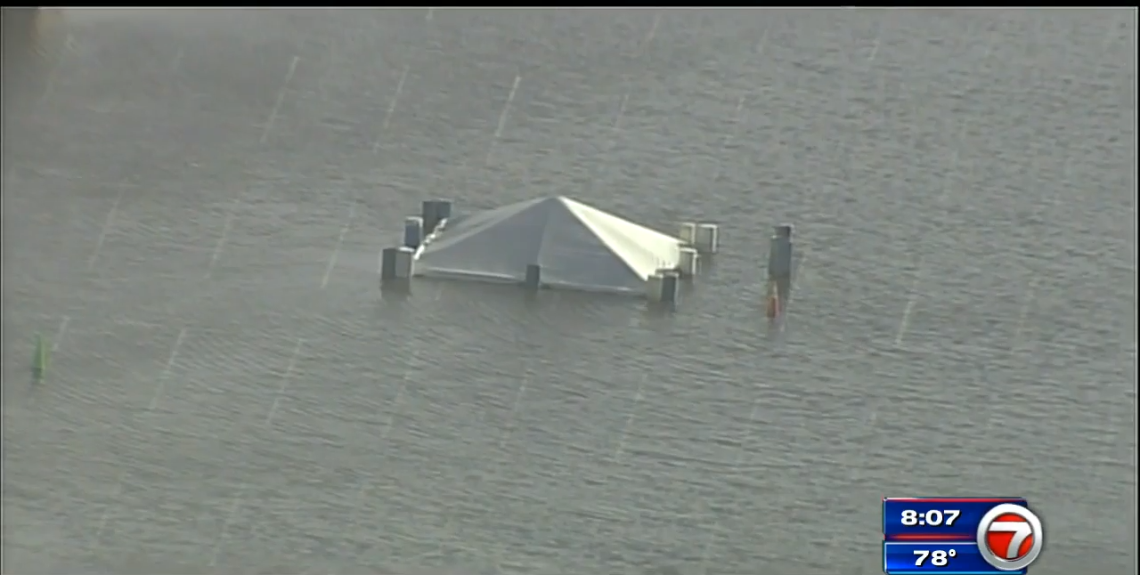 Hard Rock Stadium testing site remains closed Wednesday due to flooding ...