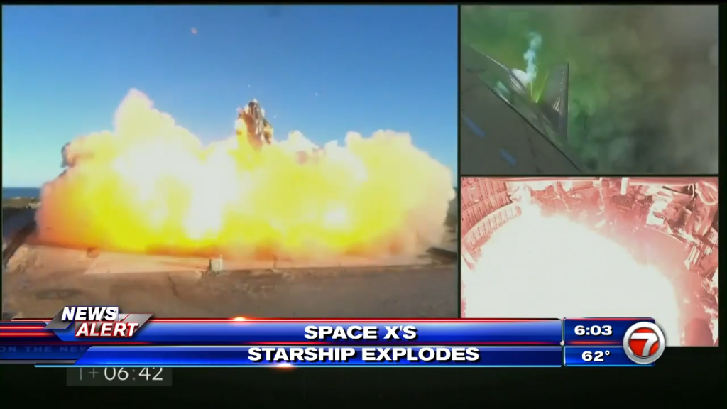 SpaceX launches Starship on highest test flight, crash-lands – WSVN ...