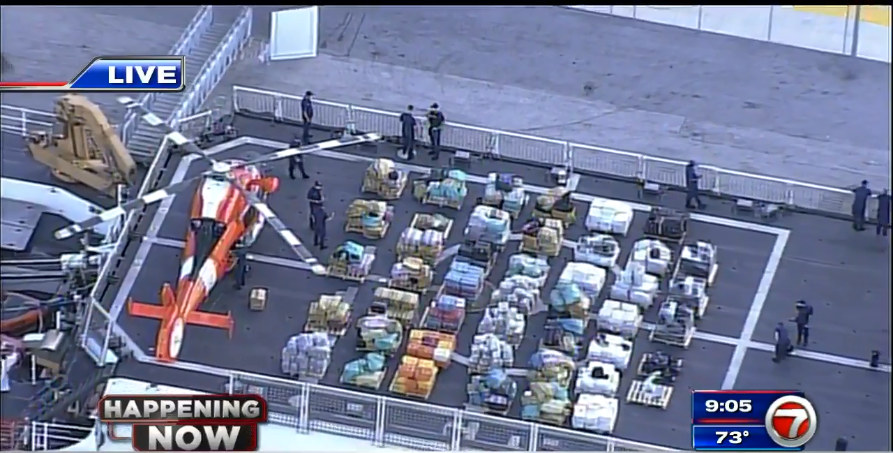 USCG hauls in over 31,000 lbs of contraband to Port Everglades - WSVN ...