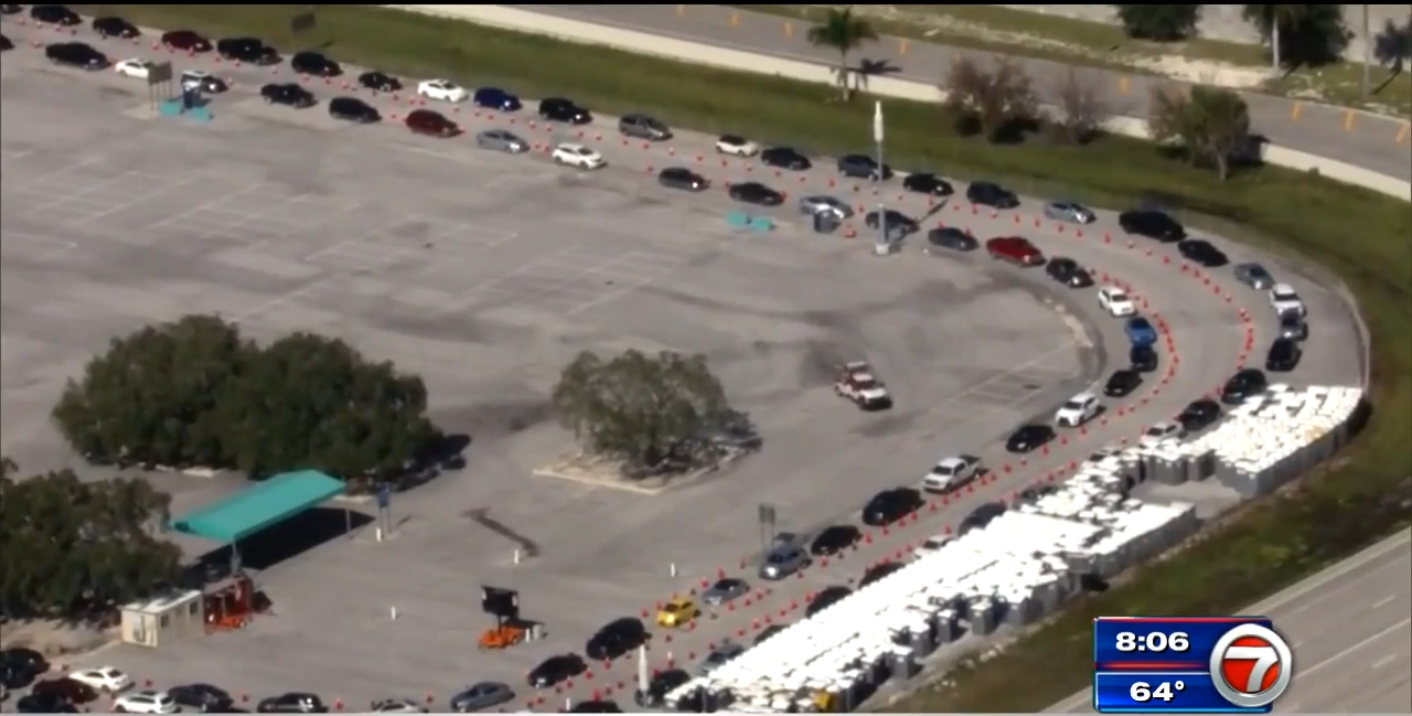 South Florida testing sites see long lines again as Christmas ...