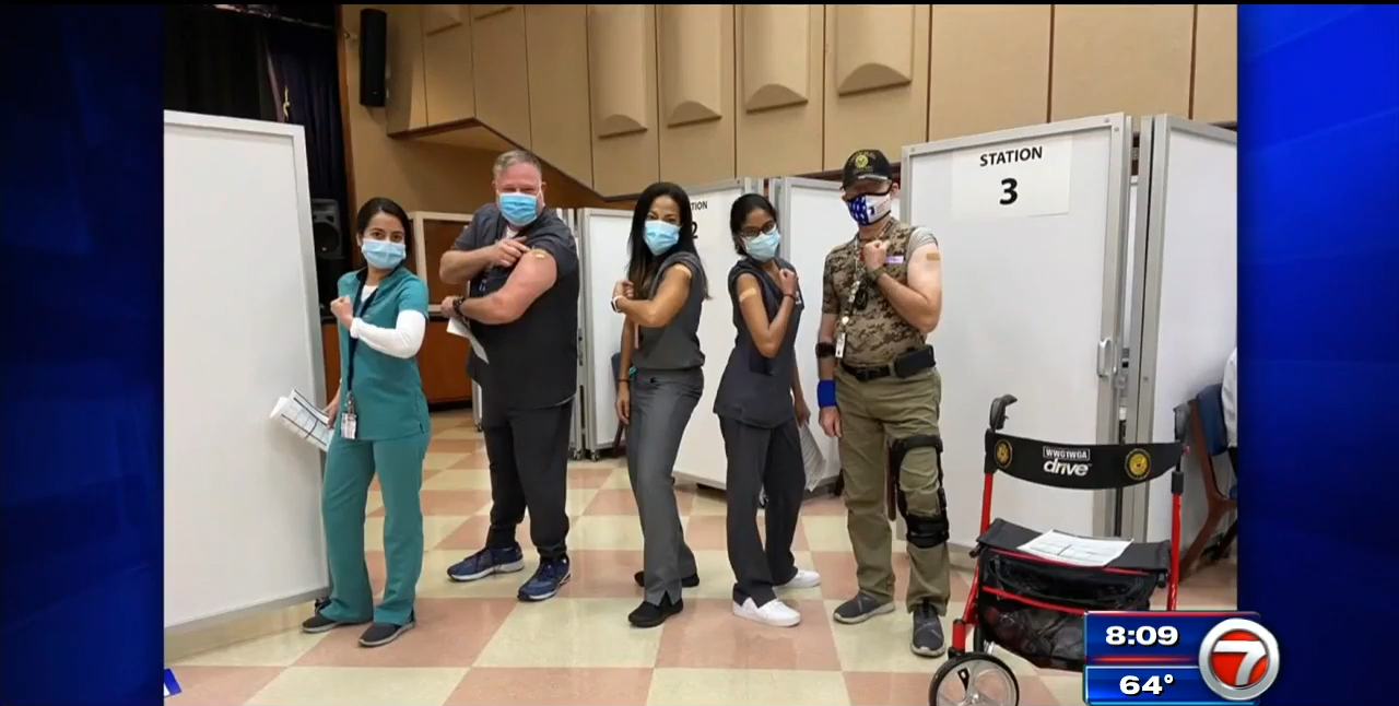 More frontline workers across South Florida receive Pfizer’s COVID-19 ...