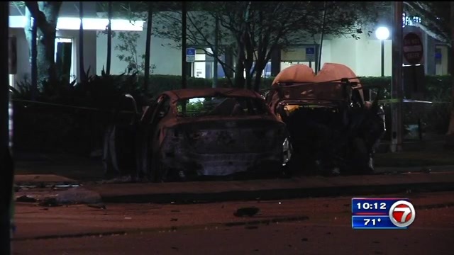 2 killed in fiery Lighthouse Point crash - WSVN 7News | Miami News ...