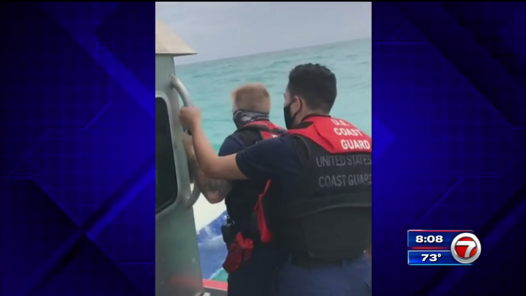Coast Guard Rescues 4 Men From Capsized Boat Near Fowey Rocks