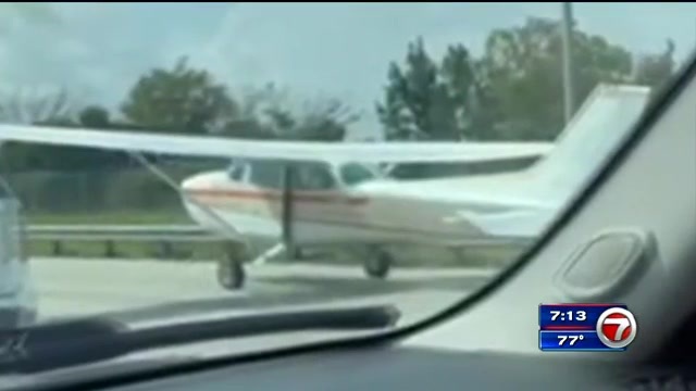 Pilot lands small plane on Sawgrass Expressway after engine failure; no ...