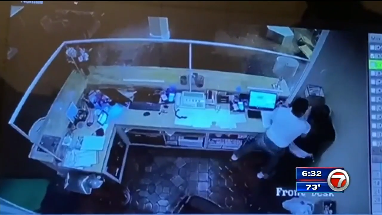 Video captures attack on Miami Beach hotel employee; alleged victim ...