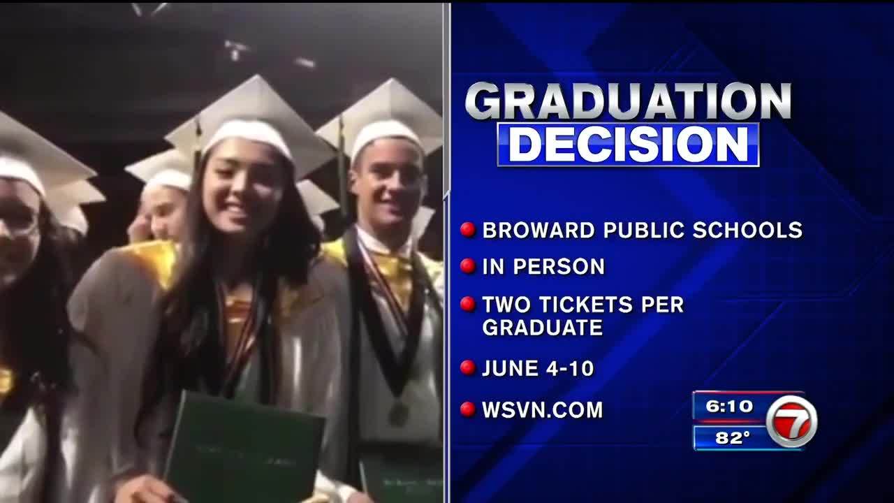 Broward County Public Schools will hold in-person graduation ceremonies ...