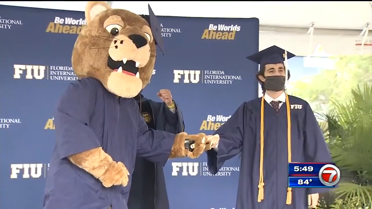 FIU brings back commencement ceremony with caravan - WSVN 7News | Miami ...