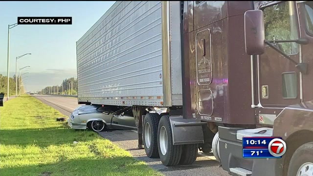 Driver airlifted after being wedged underneath tractor-trailer in SW Miami-Dade - WSVN 7News ...