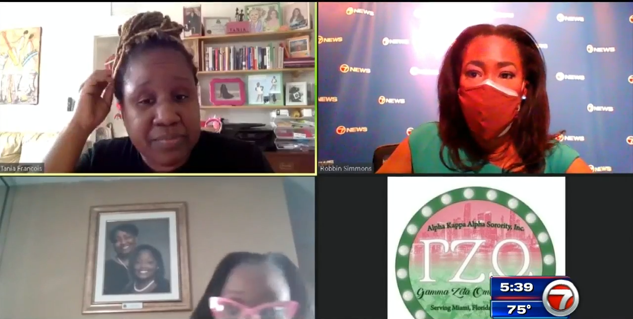 7’s Robbin Simmons emcees Gamma Zeta Omega Chapter virtual event - WSVN ...