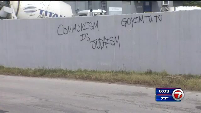 Anti-Semitic message spray-painted outside SW Miami-Dade cement plant - WSVN 7News | Miami News ...