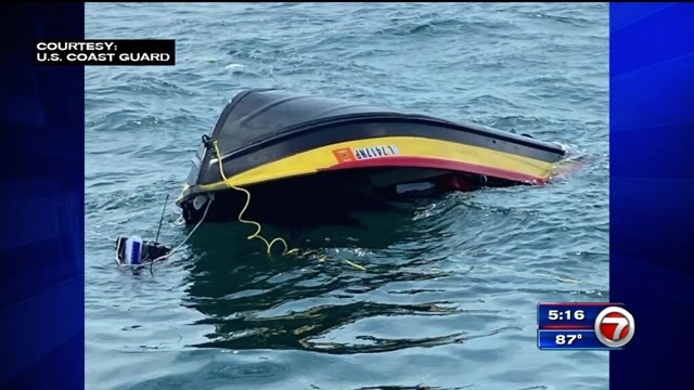 Coast Guard Crew Rescues 2 Off Dania Beach After Boat Capsizes Wsvn