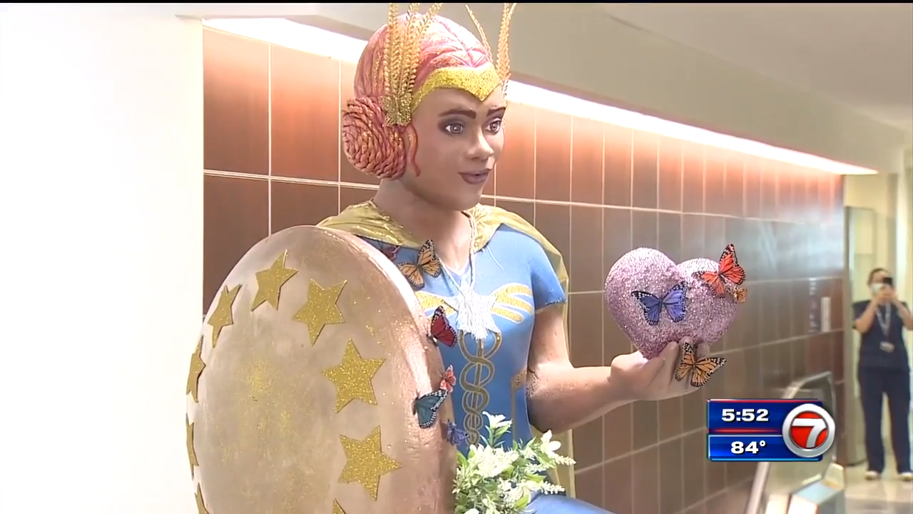 Jackson Memorial nurses receive superhero statue honoring them on ...