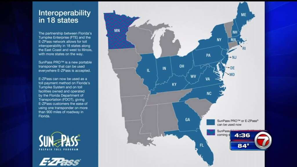 New SunPass Pro transponder compatible with E-ZPass system, can be used ...