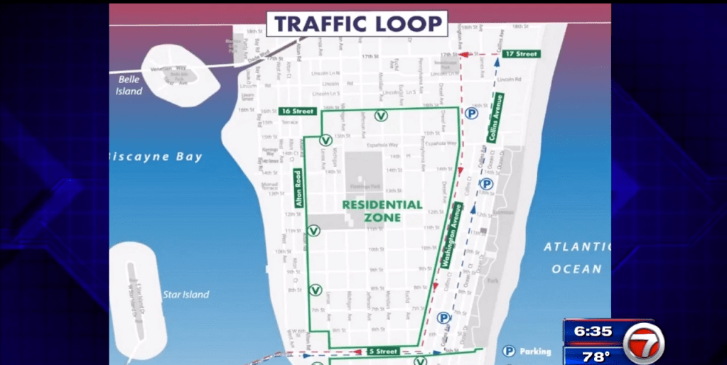 Miami Beach officials create traffic loop, warn against unruly behavior ...