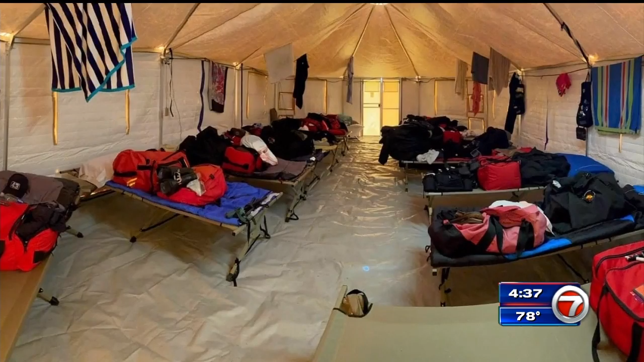All 8 Florida task force teams to live in tent city near Surfside condo ...