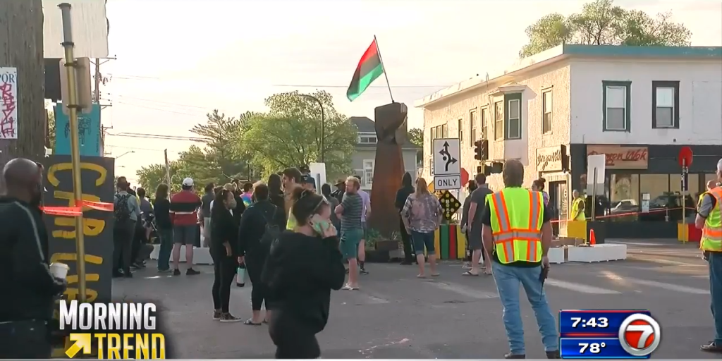 Barriers removed, new ones go up, at George Floyd Square – WSVN 7News ...