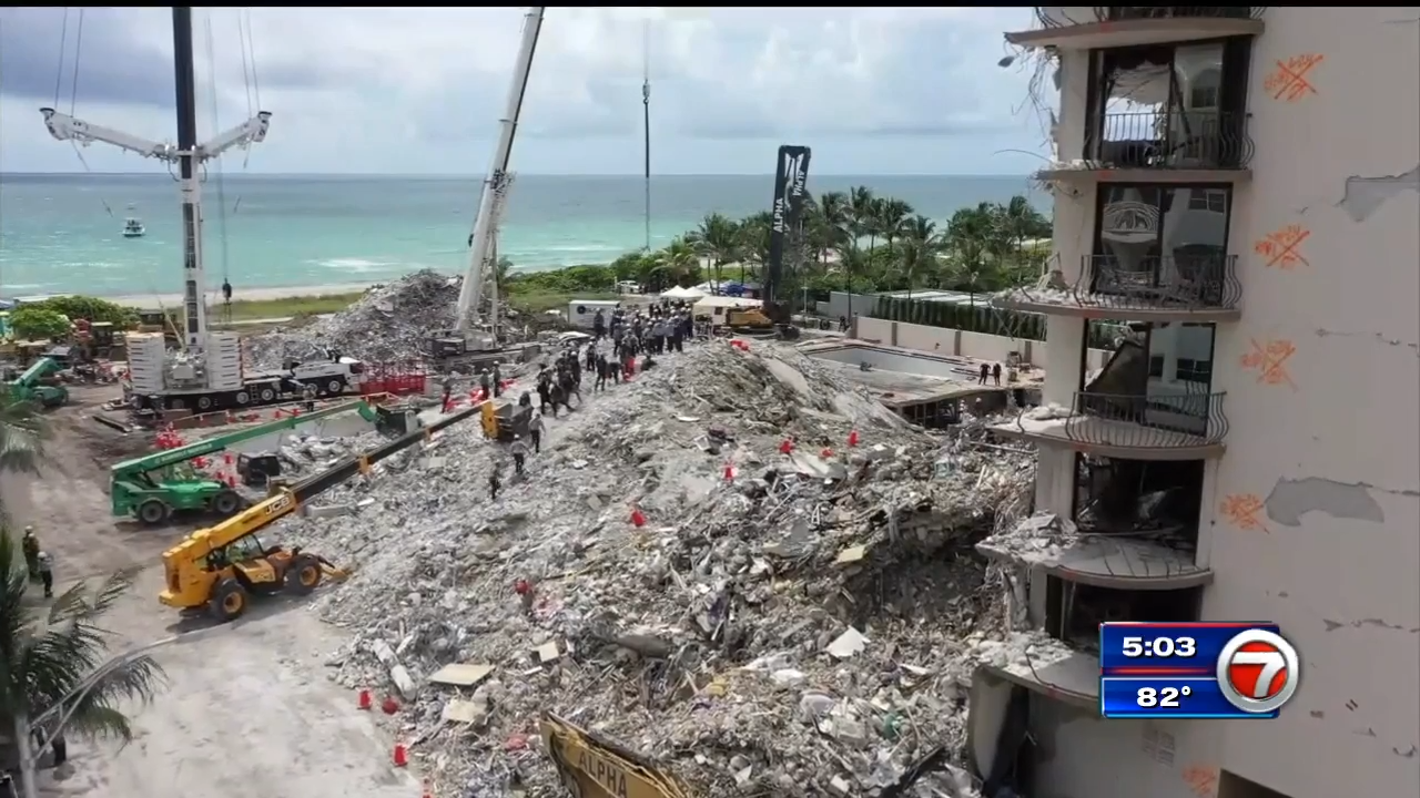 surfside building site – WSVN 7News | Miami News, Weather, Sports ...