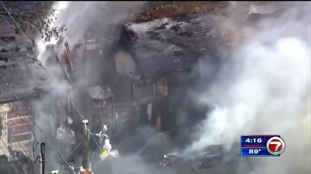 13 people, 3 dogs displaced after trailer fire in Miami - WSVN 7News ...
