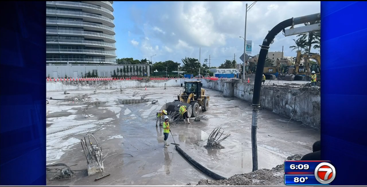 Crews prepare to reopen streets surrounding site of Surfside building ...