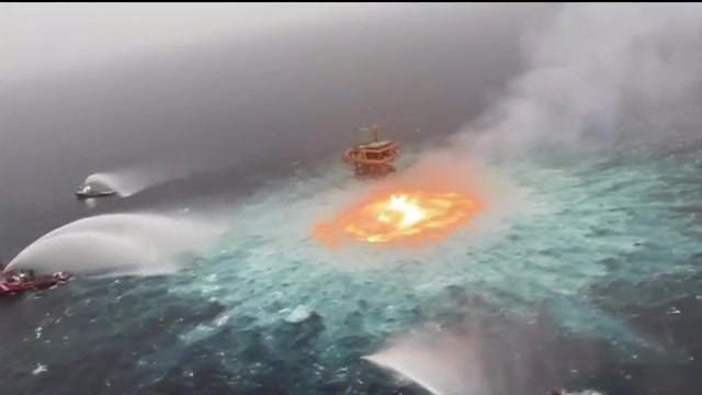Environmentalists slam Mexico after fireball in Gulf - WSVN 7News ...