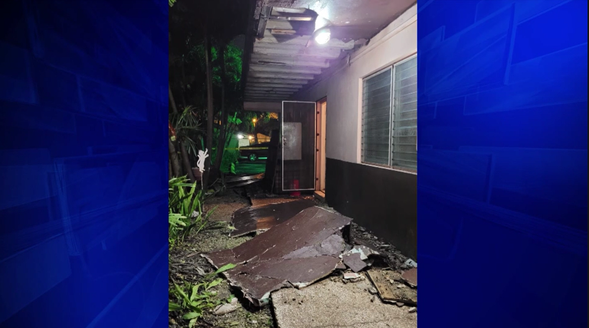 8 families displaced after plaster from second story of Miami apartment ...